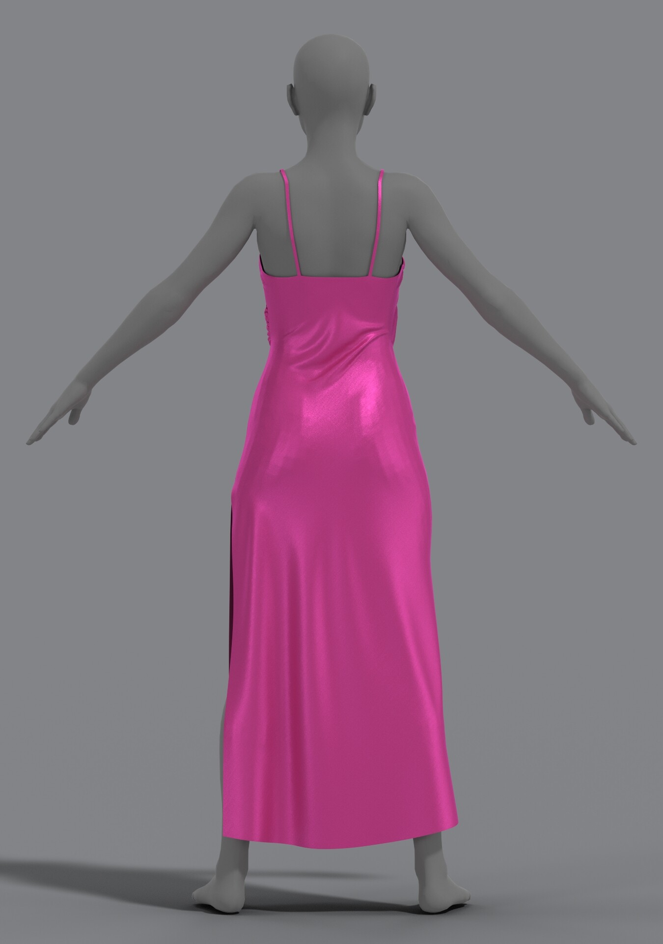 ArtStation - EMMA bias cut dress / MD / CLO 3D project / OBJ / Genesis ...