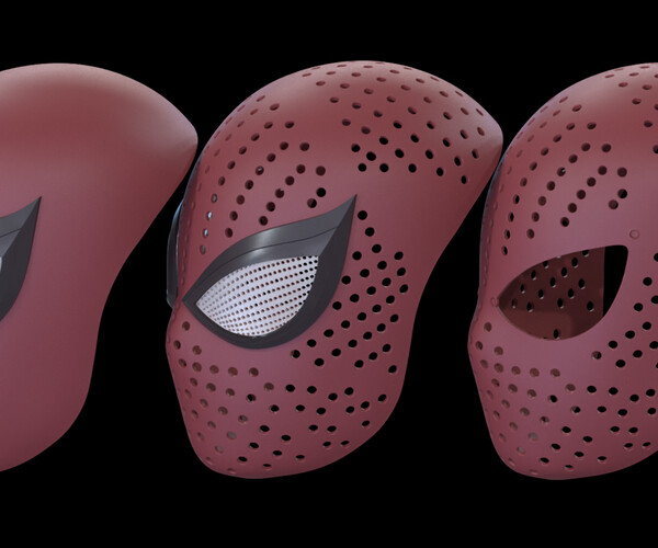 ArtStation - SPIDER MAN FACESHELL FOR 3D PRINTING-STL FBX ZTL | Resources