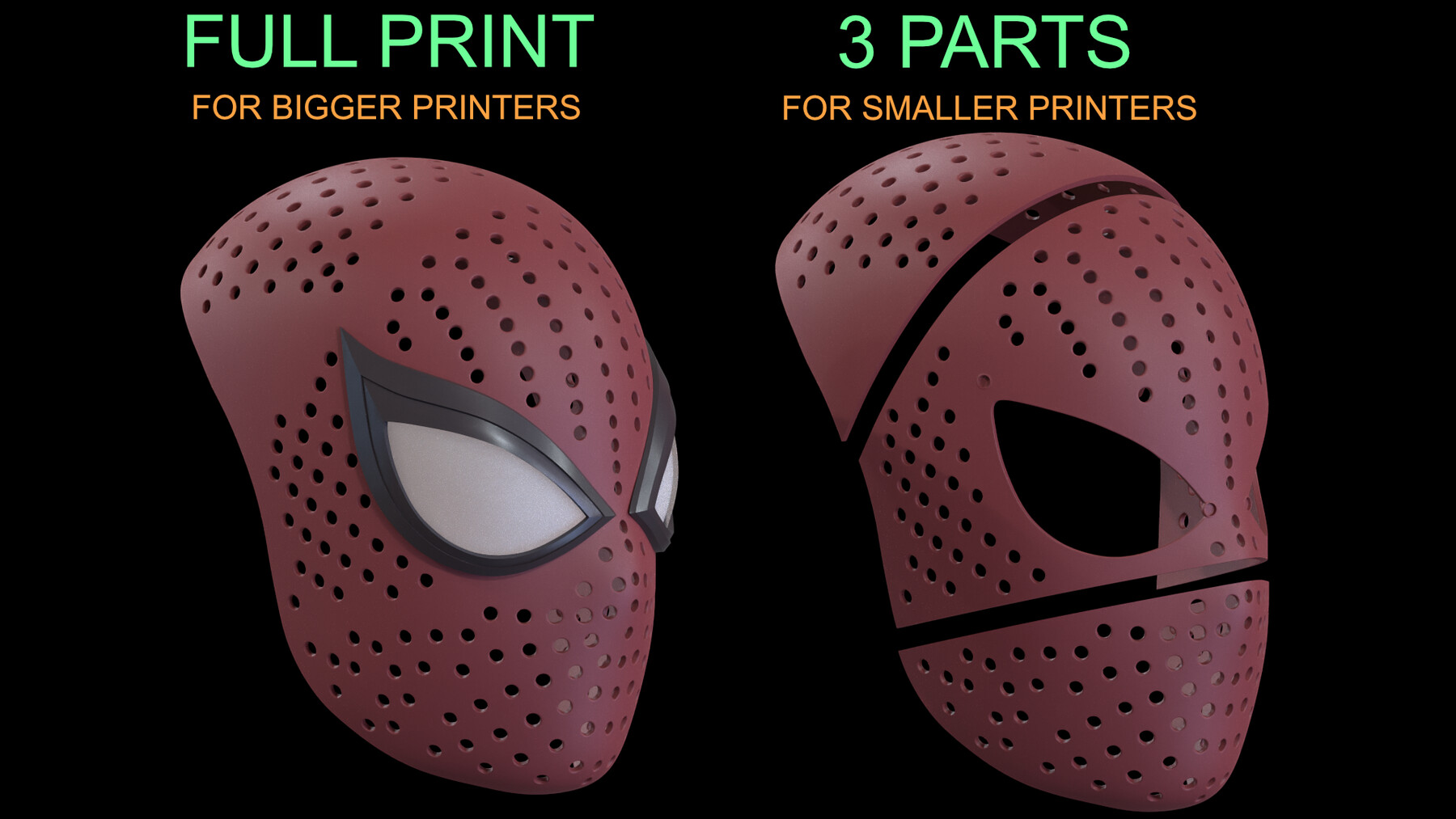 ArtStation - SPIDER MAN FACESHELL FOR 3D PRINTING-STL FBX ZTL | Resources