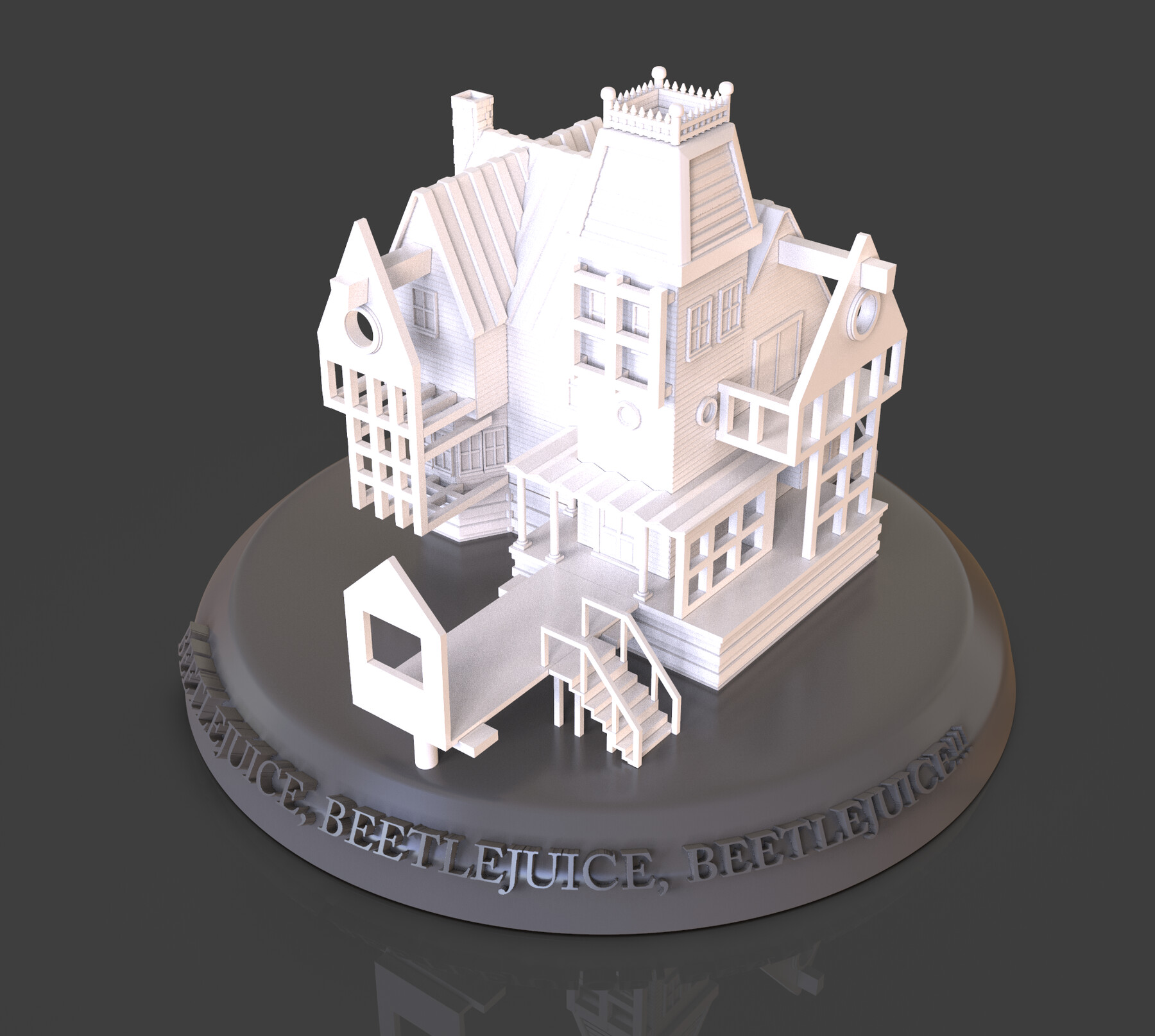 ArtStation - Beetlejuice House Diorama | Resources