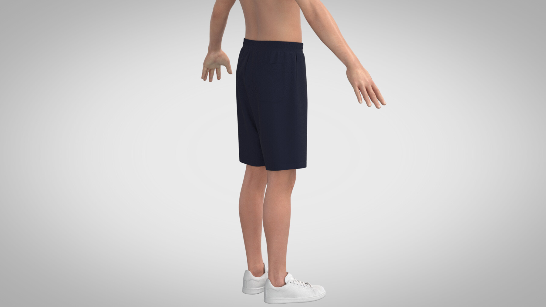 ArtStation - Cotton Easy Shorts, Marvelous Designer, Clo3d, +fbx, obj ...