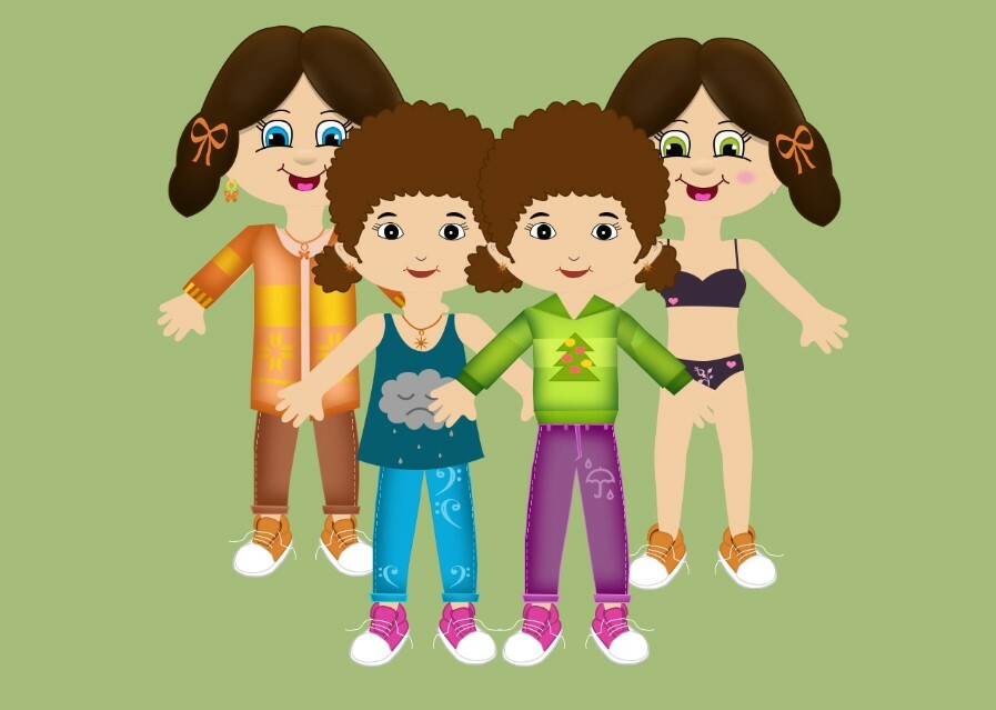 ArtStation - 2D Girl Character Pack 1 | Game Assets