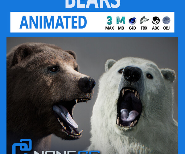 ArtStation - Animated Bears Pack | Game Assets