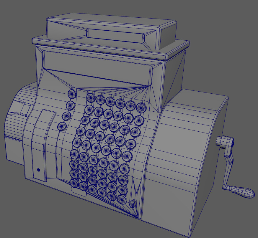 ArtStation - Vintage Cash Register, [customizable Keys/Labels, Game ...