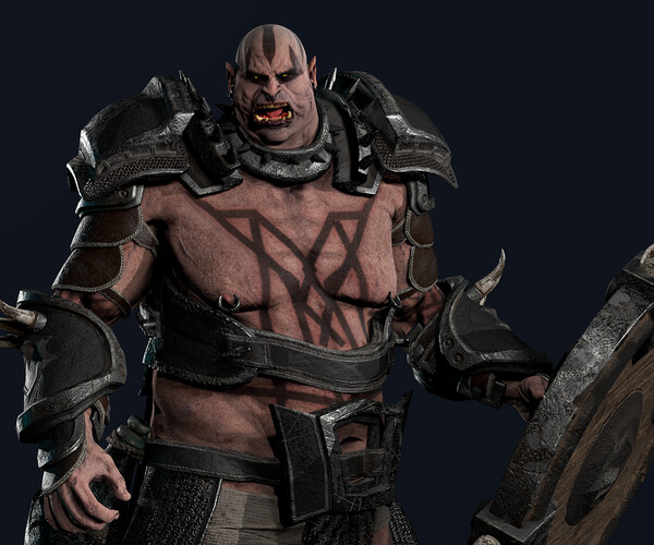 ArtStation - Orc Tank | Game Assets