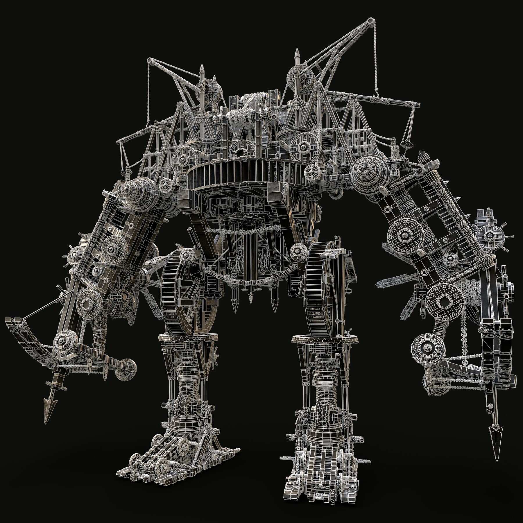 ArtStation - MECH GIANT ROBOT SIEGE ENGINE MACHINE WAR CONSTRUCTION ...