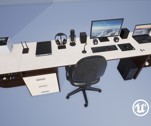 ArtStation - Computer Set | Game Assets