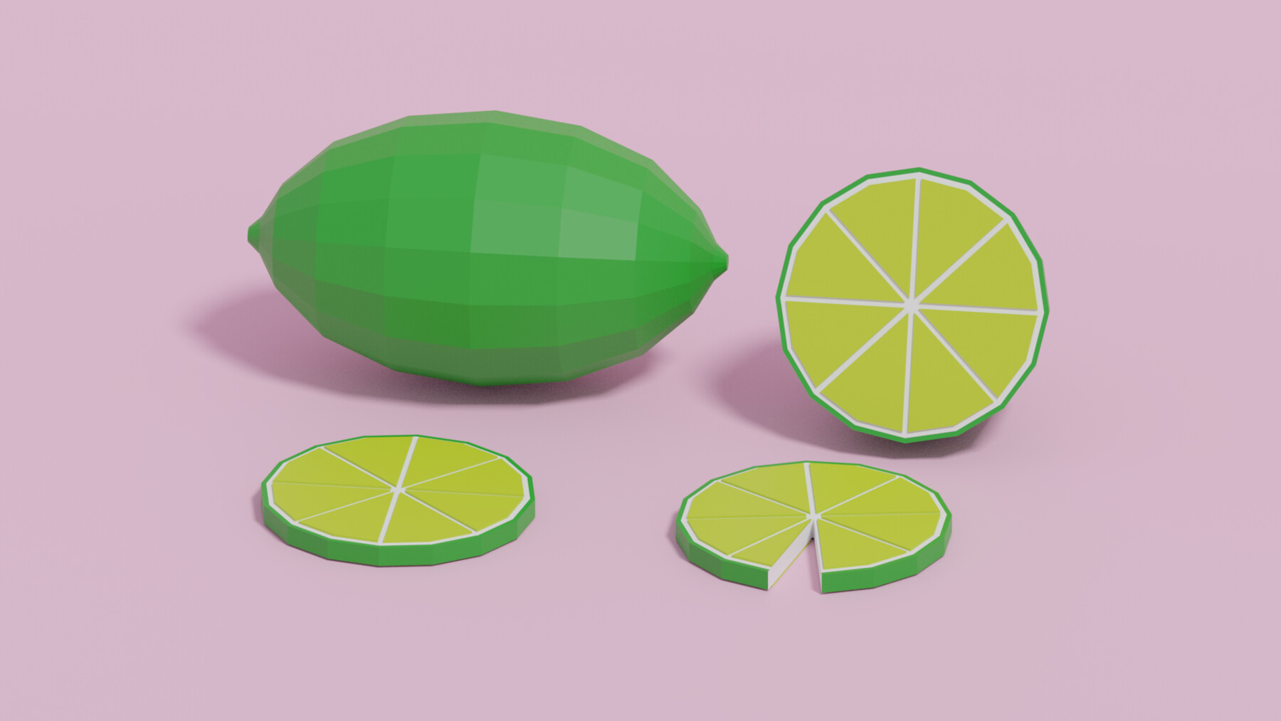 ArtStation - Low Poly Cartoon Lemon 3D model | Resources