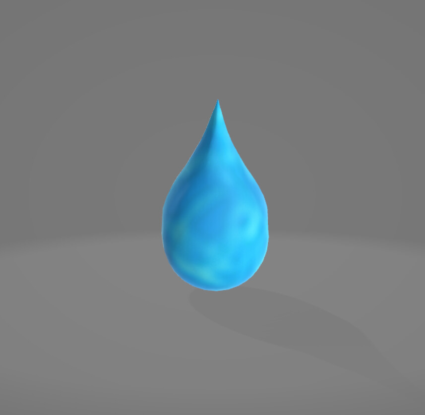 ArtStation - Moon Tear Drop with star and blue texture | Resources