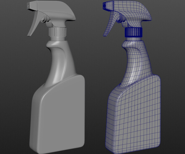 ArtStation - spray bottle modeling | Resources