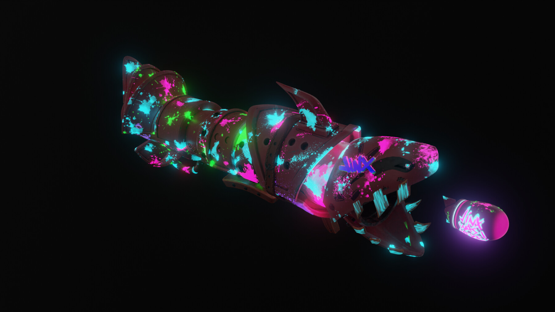 ArtStation - Jinx rocket launcher. Pink. Why not? | Game Assets