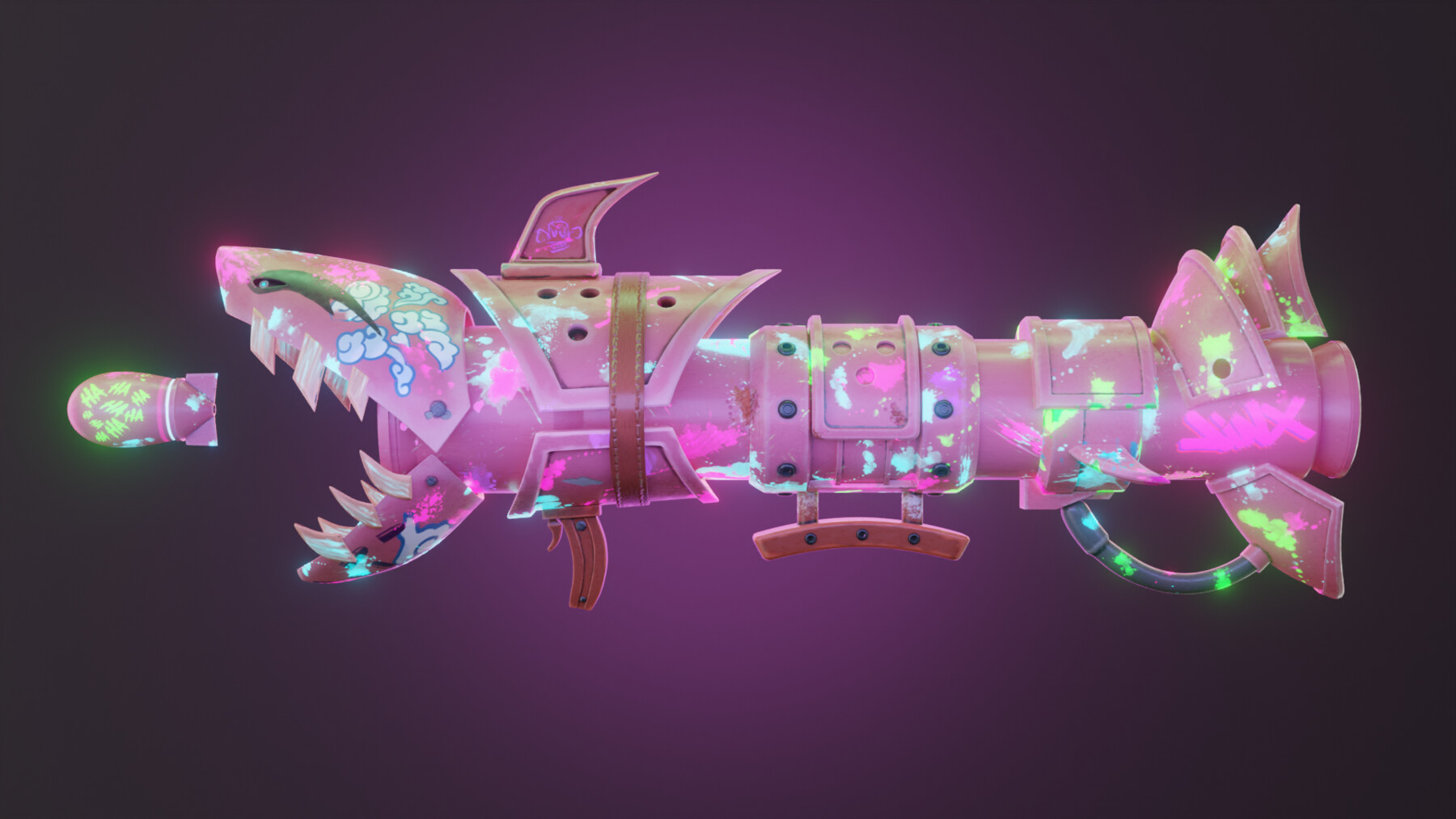 ArtStation - Jinx rocket launcher. Pink. Why not? | Game Assets