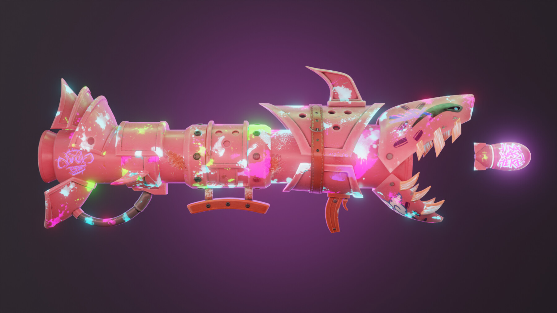 ArtStation - Jinx rocket launcher. Pink. Why not? | Game Assets