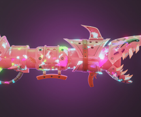 ArtStation - Jinx rocket launcher. Pink. Why not? | Game Assets