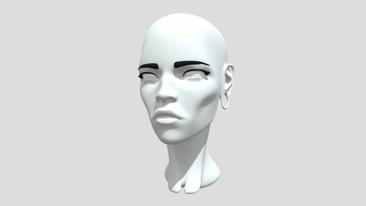 ArtStation - Stylized Female Head 01 | Resources