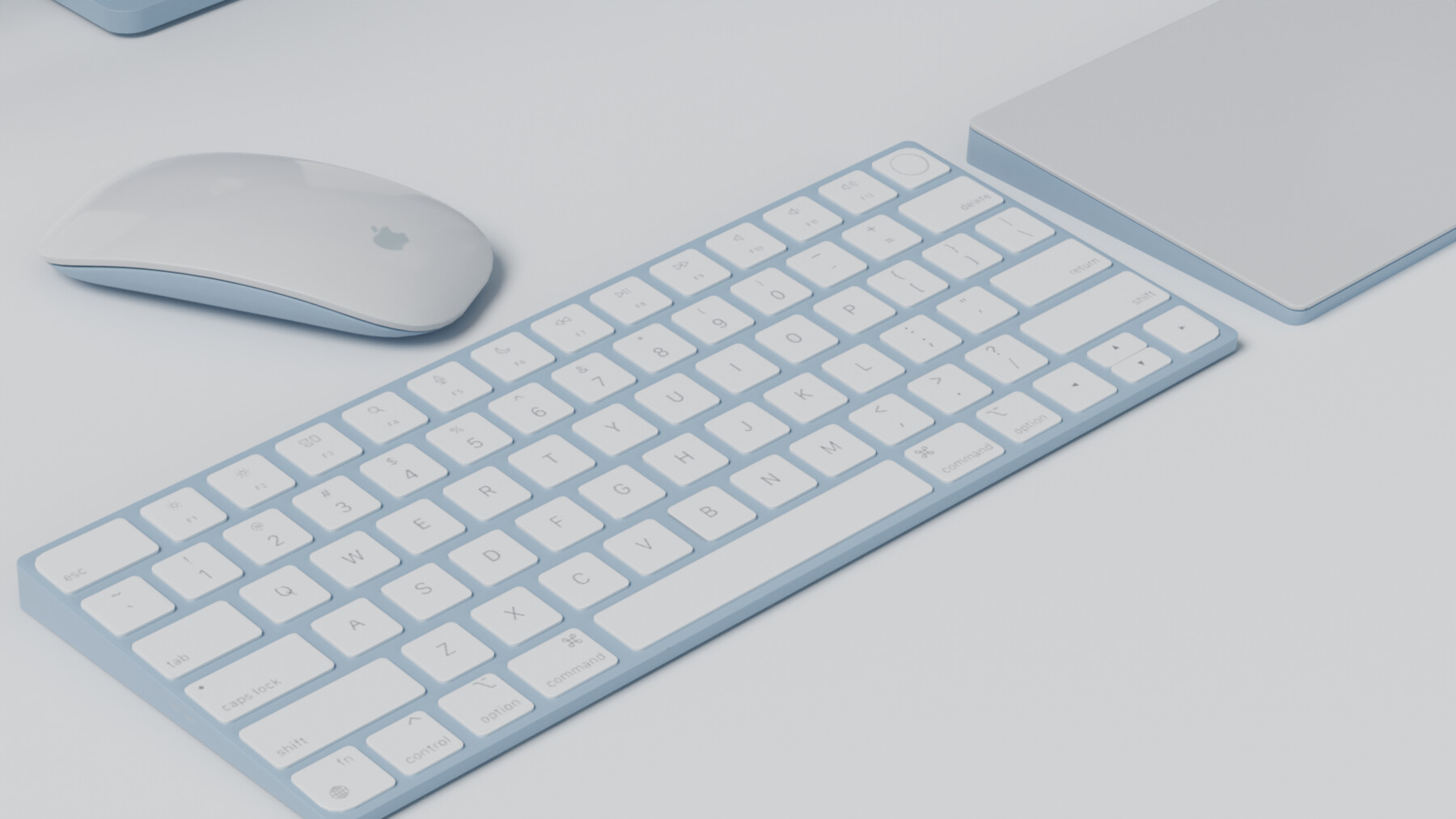 ArtStation - Apple imac 2021 with keyboard, mouse and trackpad all ...