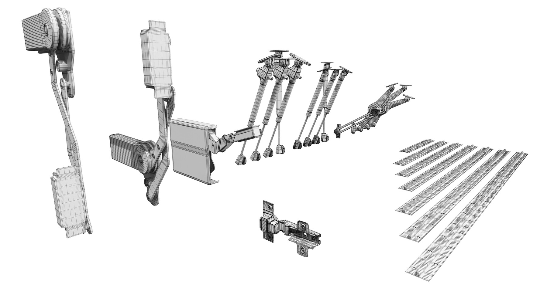 ArtStation - Furniture Fittings Mega Pack - Lifts and Hinges | Resources