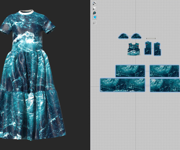 ArtStation - summer dress | Game Assets