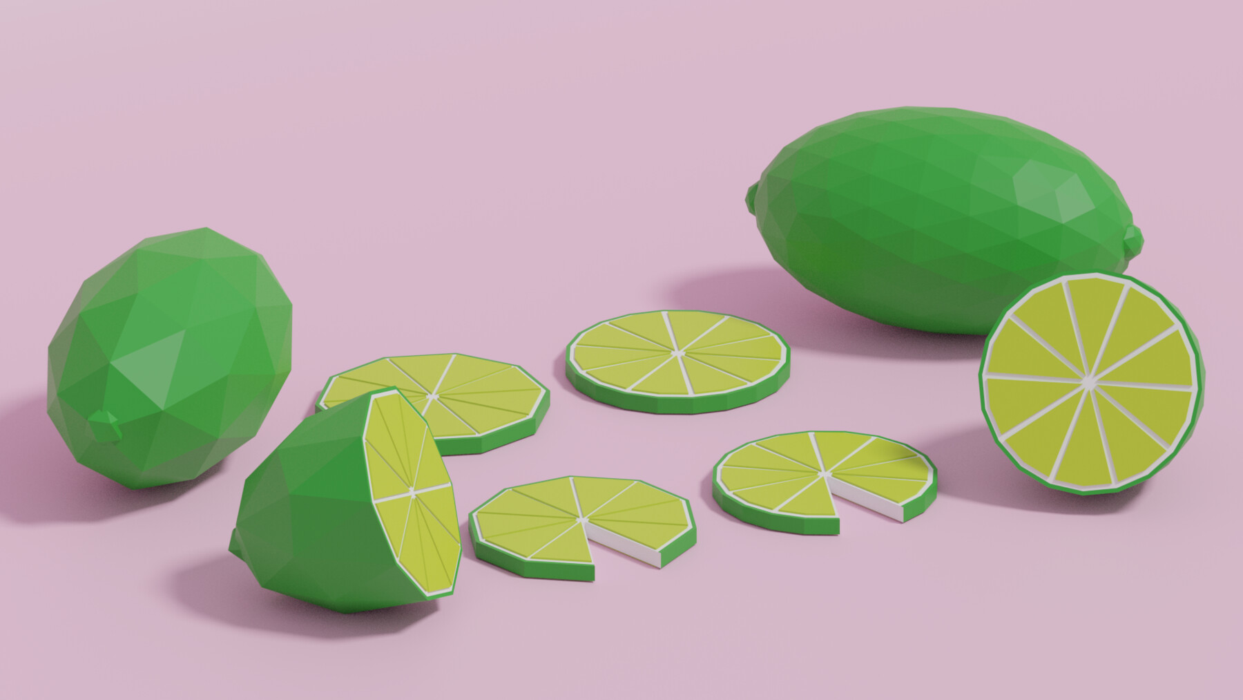 ArtStation - Low Poly Cartoon Lime 3D model | Resources