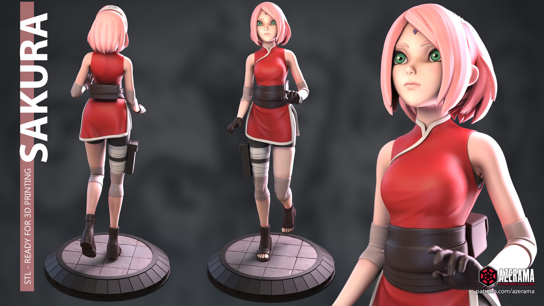 ArtStation - Sakura STL Ready for 3D Printing | Resources