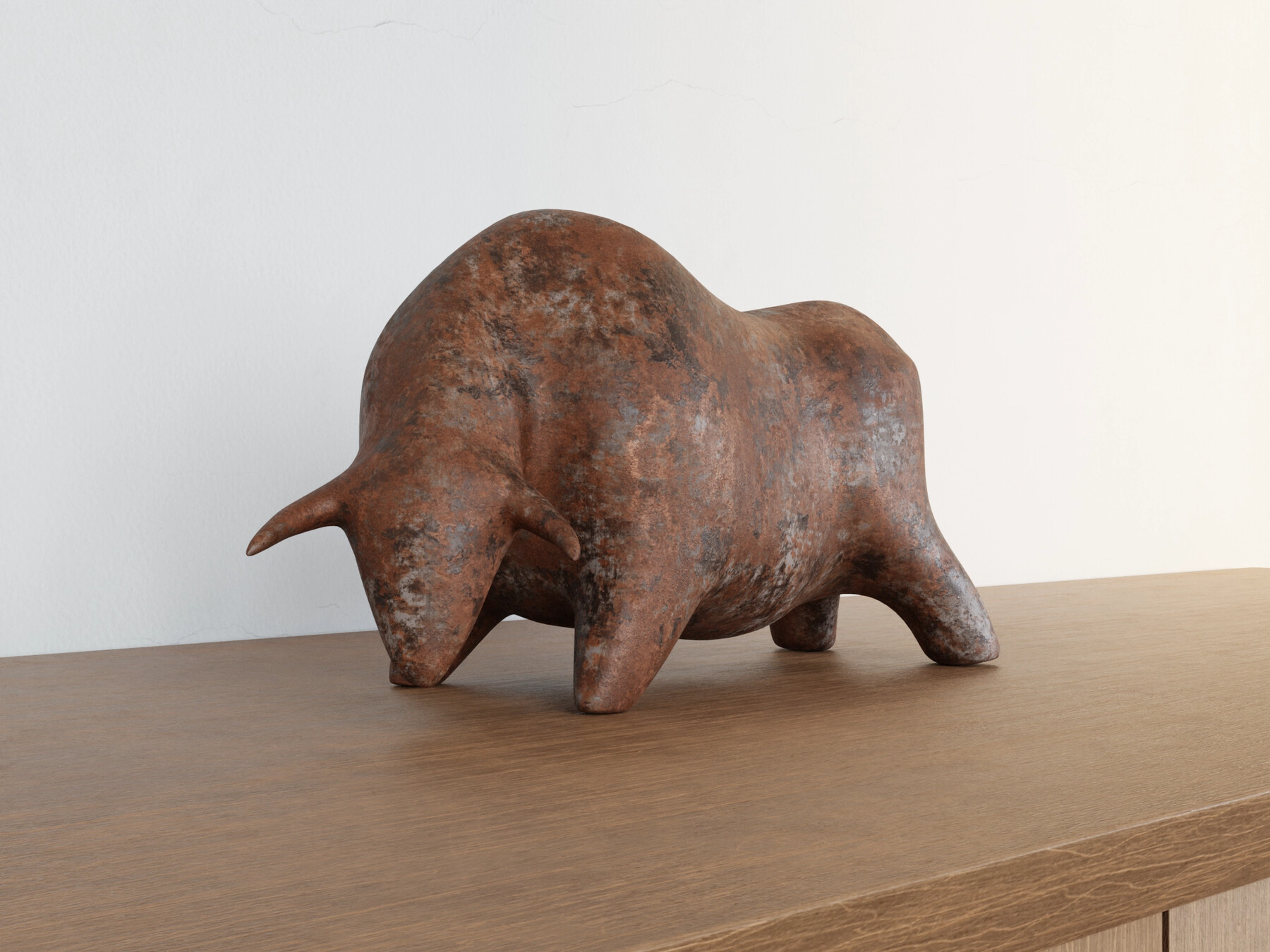 ArtStation - Bull Figure Metal Rust | Resources