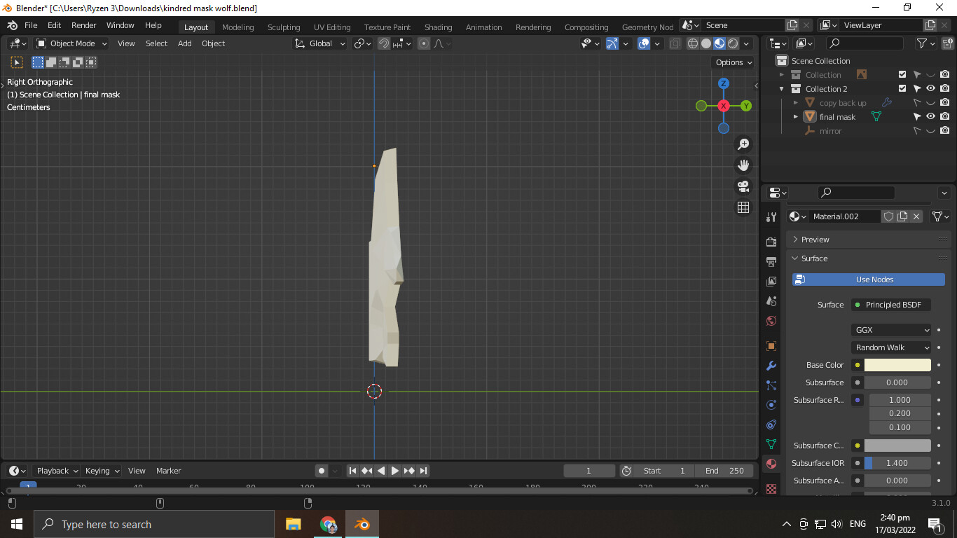 ArtStation - KINDRED MASK (The Wolf) | Resources