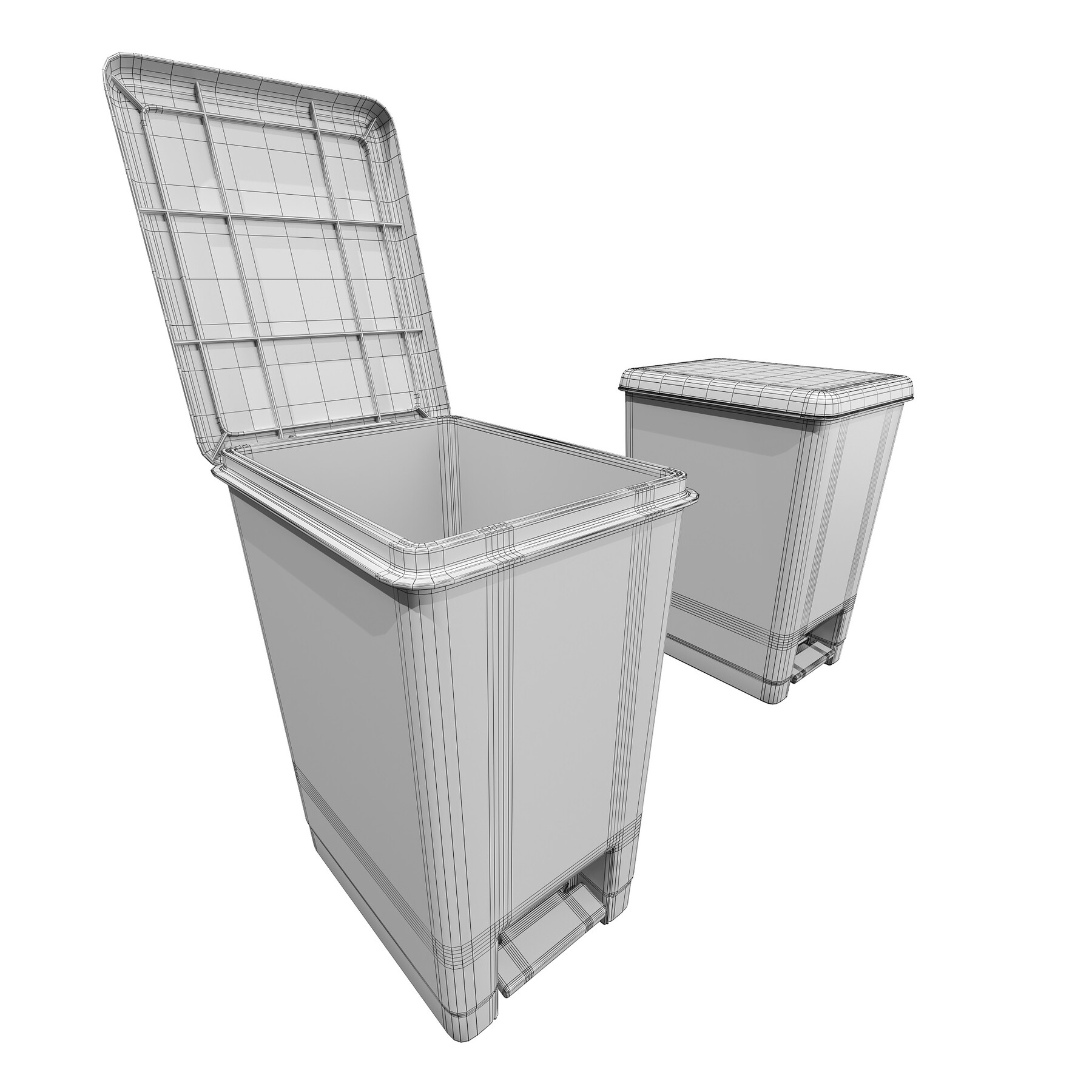 ArtStation - Furniture Fittings Mega Pack - Waste Bins | Resources