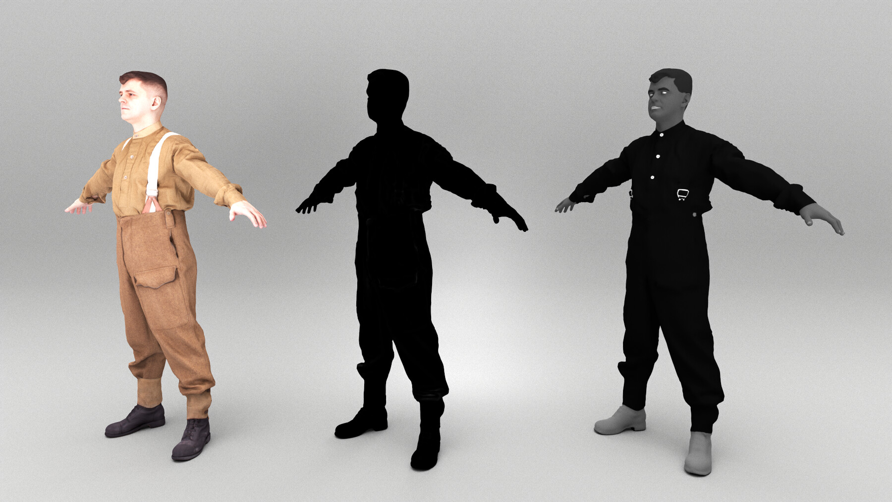 ArtStation - British soldier ready for animation 359 | Game Assets