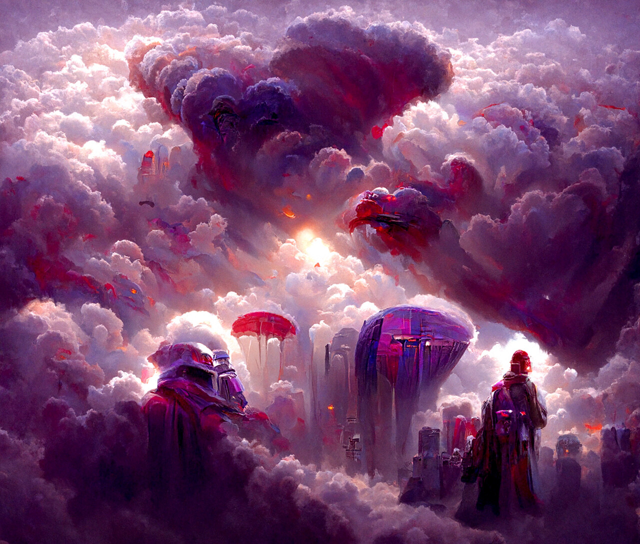 ArtStation - Human flying city in 4012 | Artworks
