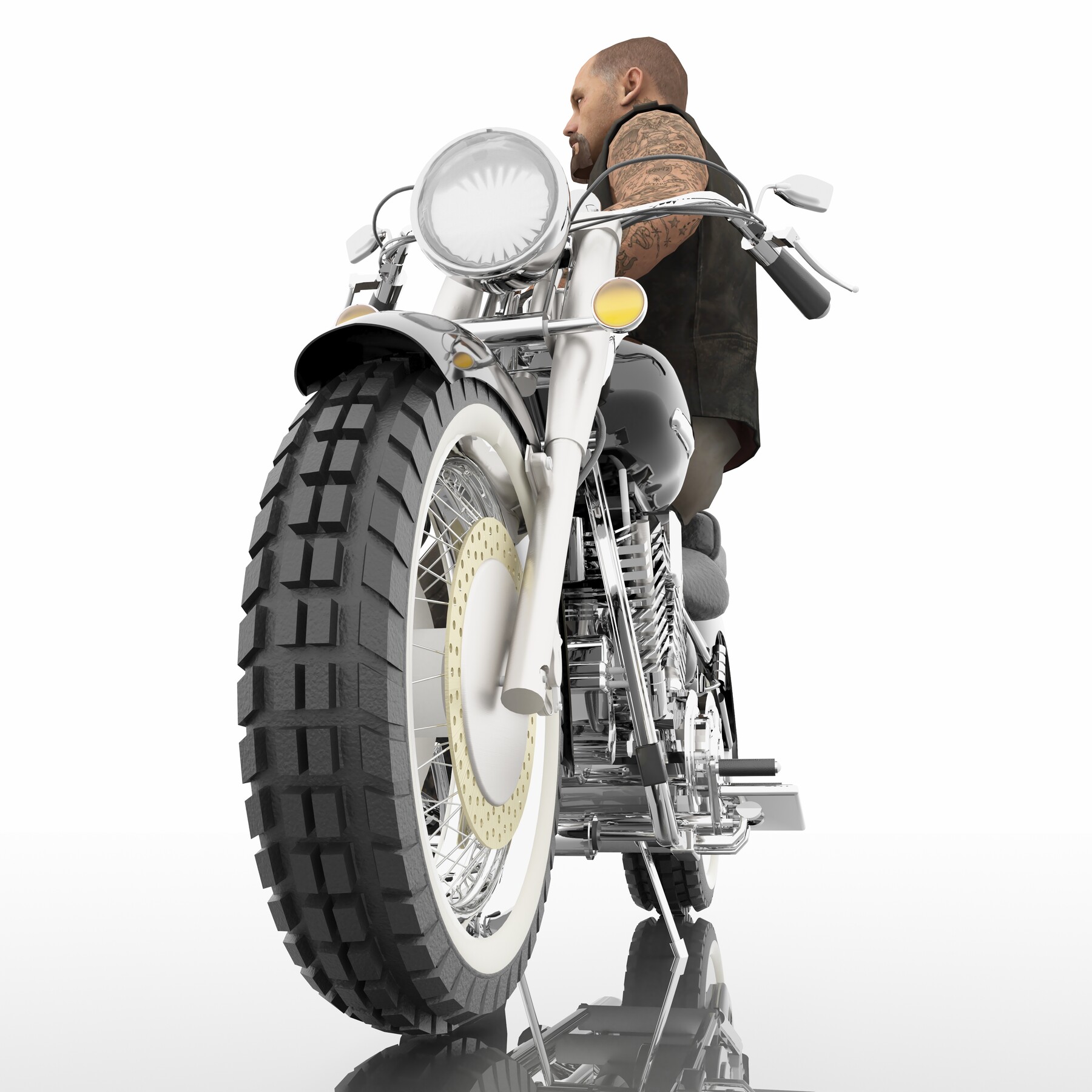 ArtStation - Chopper Biker 4K | Resources