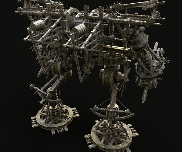 ArtStation - MECH GIANT ROBOT SIEGE WAR MACHINE MEDIEVAL MECHA ...