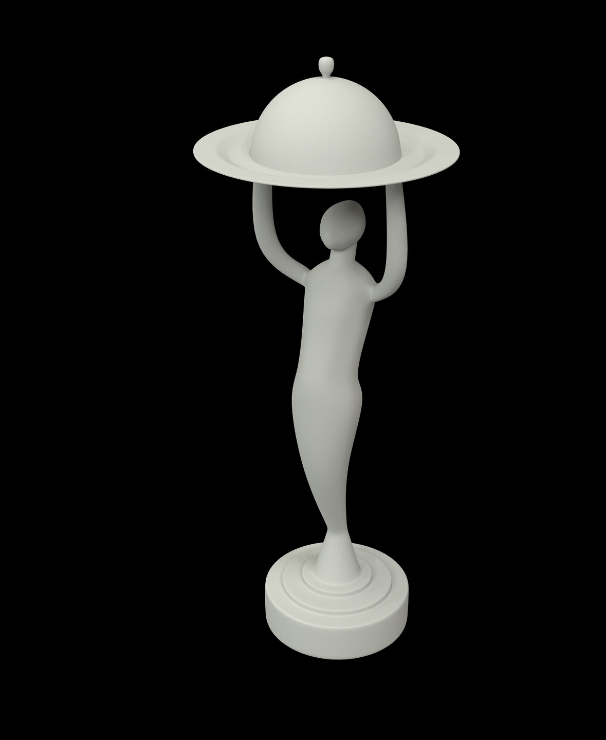 ArtStation - Golden Foodie Chef Trophy 3D model, Golden Foodie Chef ...