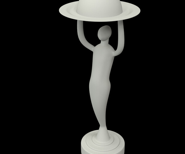 ArtStation - Golden Foodie Chef Trophy 3D model, Golden Foodie Chef ...