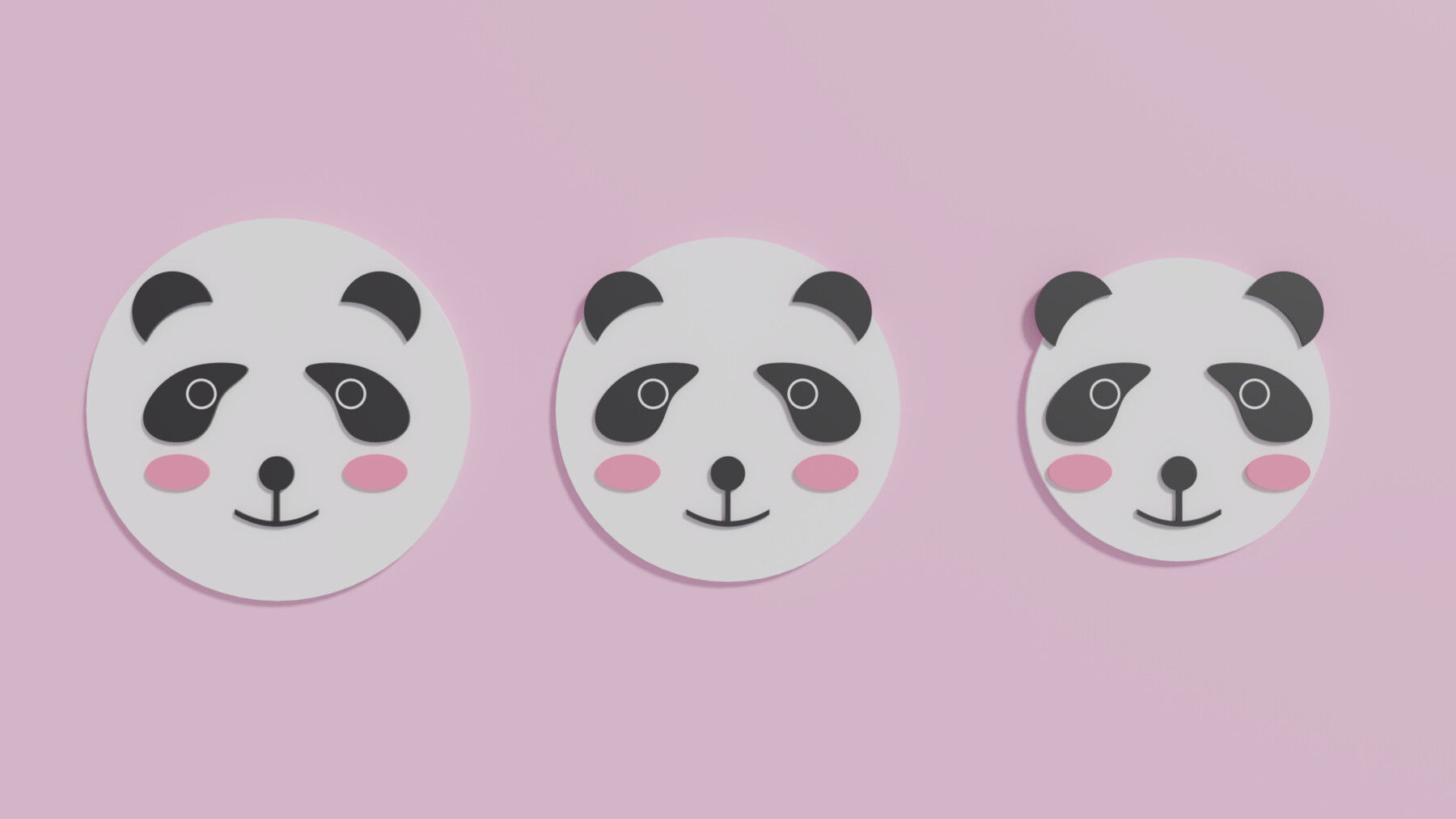 ArtStation - Cartoon Cute Panda Head 3D model | Resources