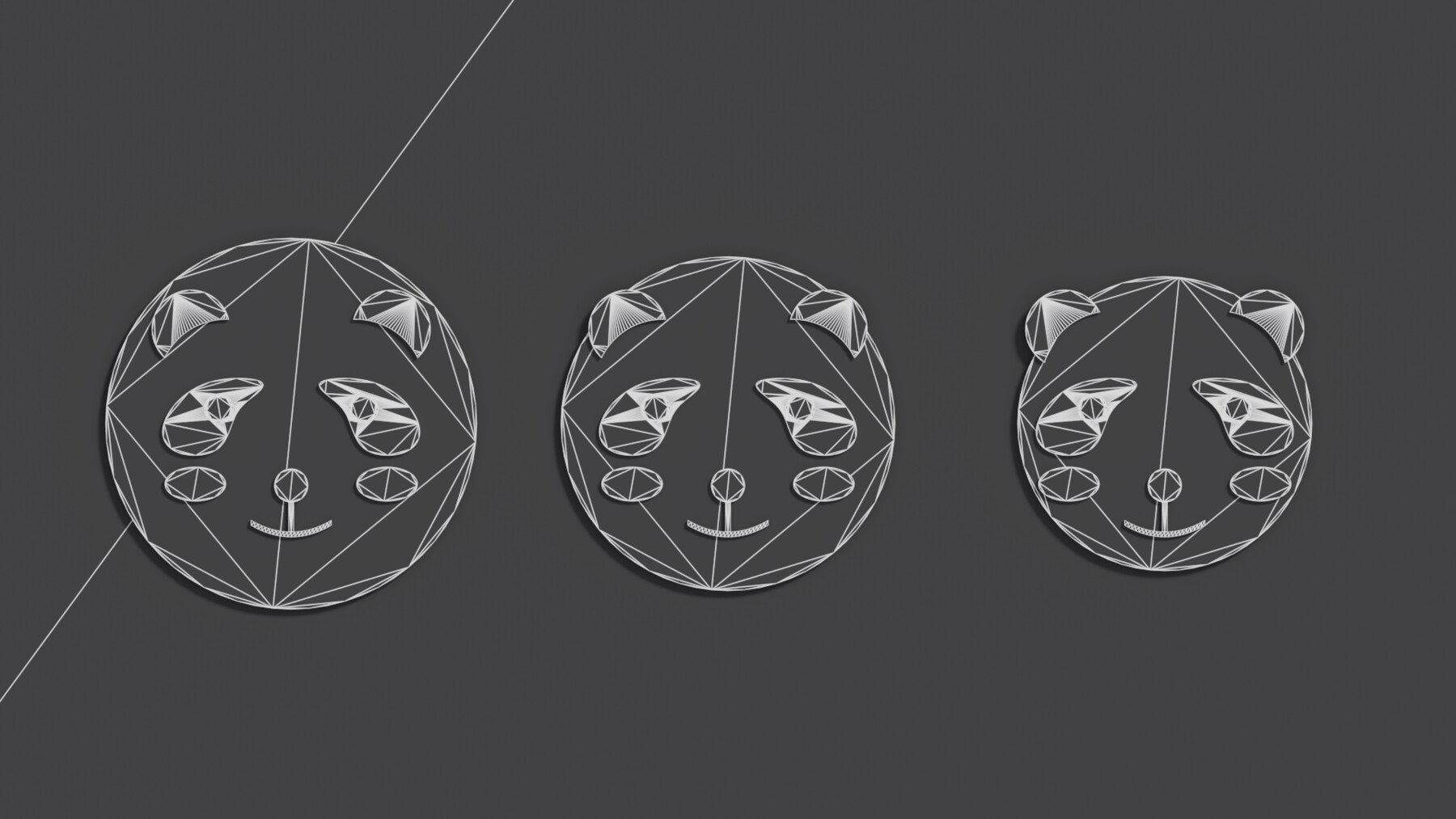 ArtStation - Cartoon Cute Panda Head 3D model | Resources
