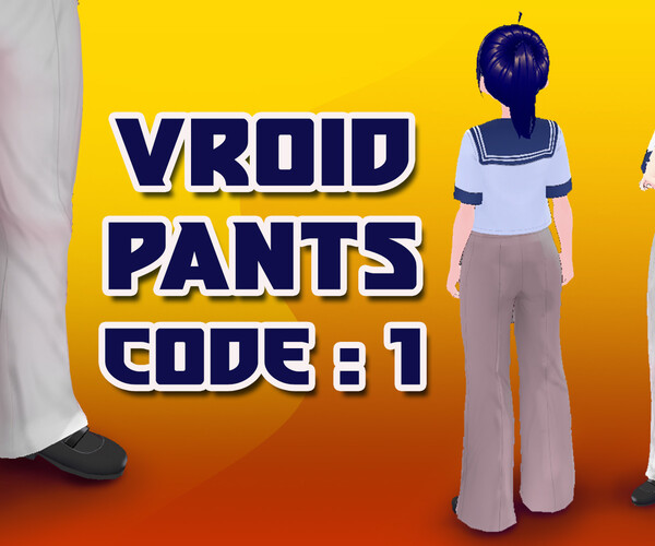 ArtStation - Vroid Silver Pants Code 1 | Resources