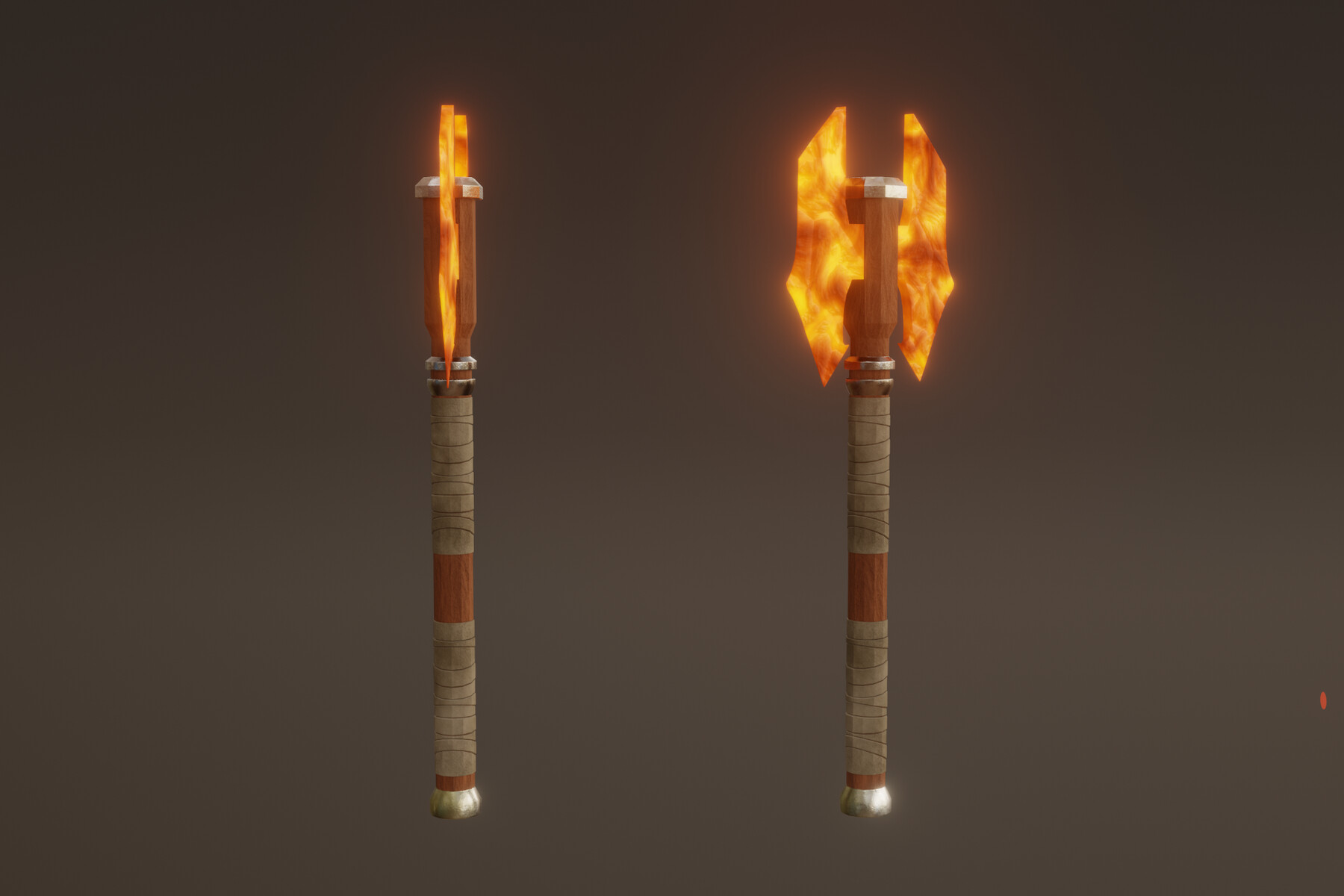 ArtStation - Double Bit Fire Axe - Model 01 | Game Assets
