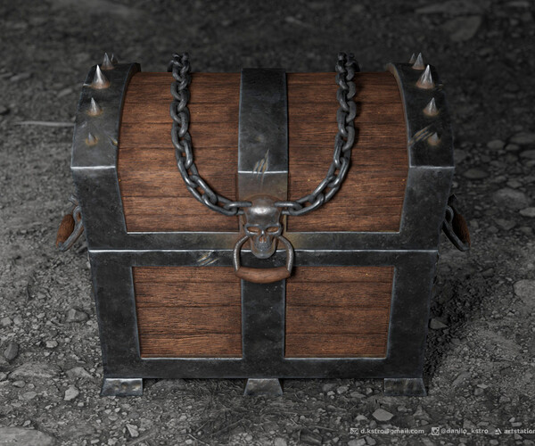 ArtStation - Treasure Chest | LOWPOLY | 4k Textures | Game Assets