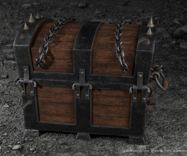 ArtStation - Treasure Chest | LOWPOLY | 4k Textures | Game Assets