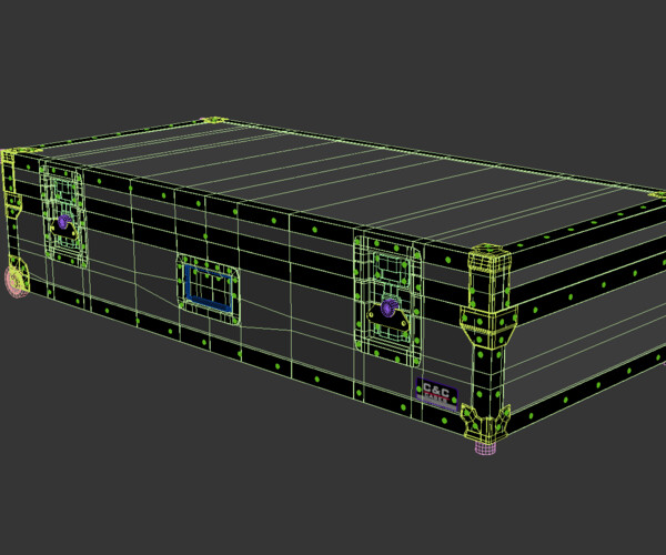 ArtStation - Flight Cases Small Close 01 3d Model | Resources
