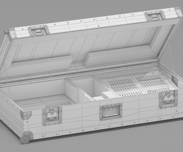 ArtStation - Flight Cases With Device Small 01 3d Model | Resources