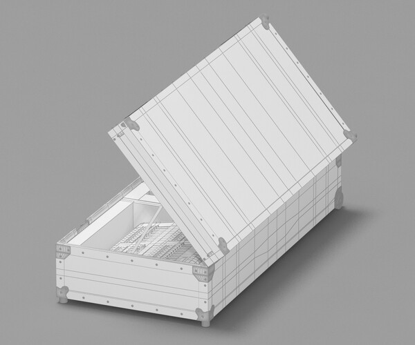 ArtStation - Flight Cases With Device Small 01 3d Model | Resources