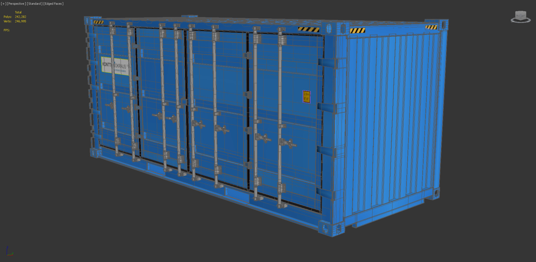 ArtStation - 20 ft Cube Open Side Shipping Container 01 3d Model ...