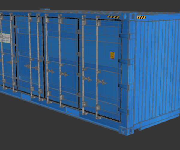 ArtStation - 20 ft Cube Open Side Shipping Container 01 3d Model ...