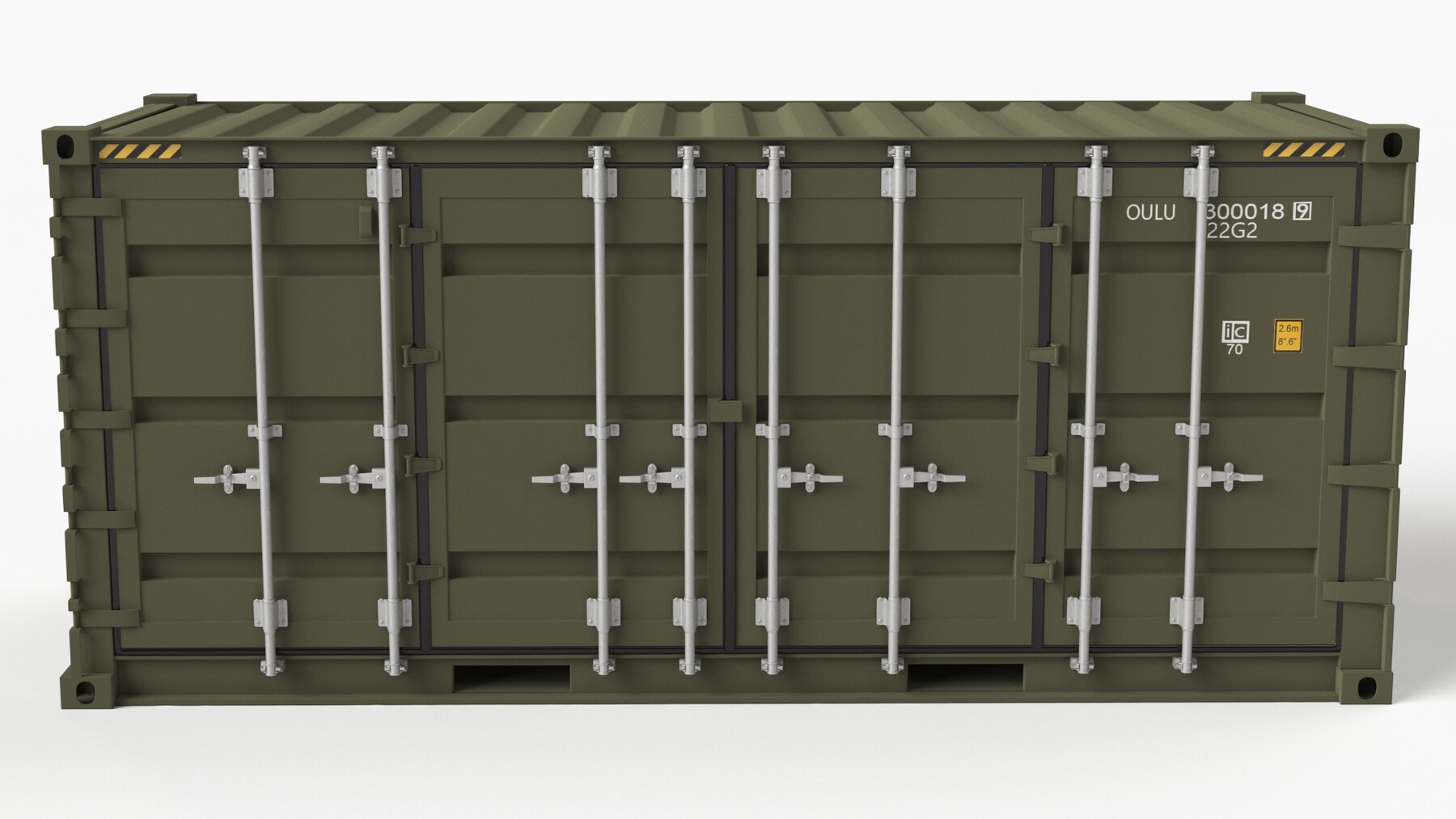 ArtStation - 20 ft Military Containers Green Colour 3d Model | Resources