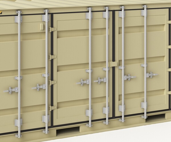 ArtStation - 20 ft Military Containers Sand Colour 3D Model | Resources