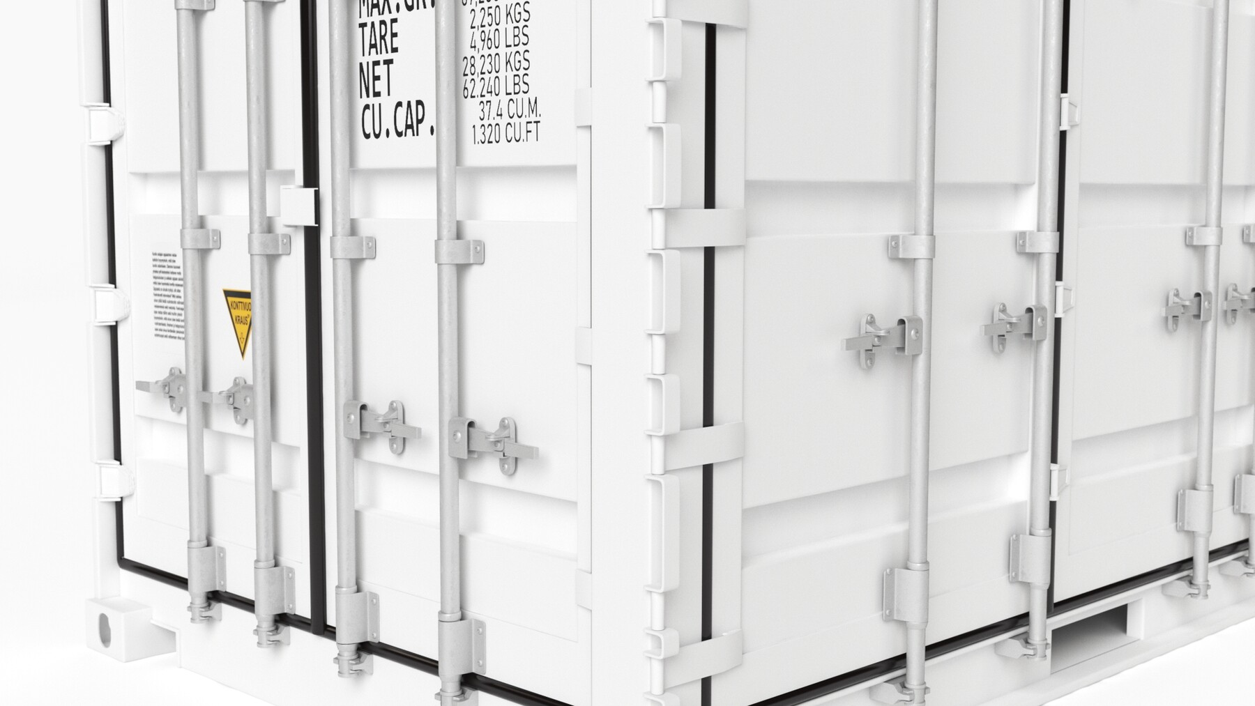 ArtStation - 20 ft Military Container UN 3d Model | Resources