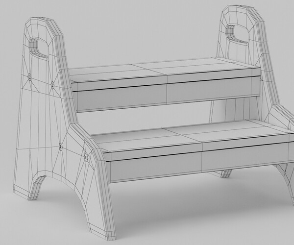 ArtStation - Trogen Children's Step Stool Free 3D Model | Resources
