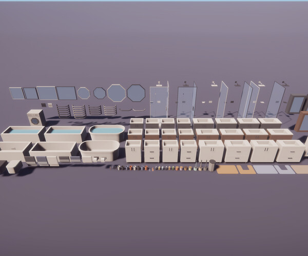 ArtStation - Low Poly House Interior and Exterior - Asset for Unity 3D ...