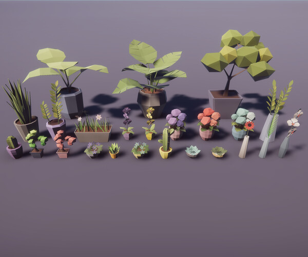 ArtStation - Low Poly House Interior and Exterior - Asset for Unity 3D ...